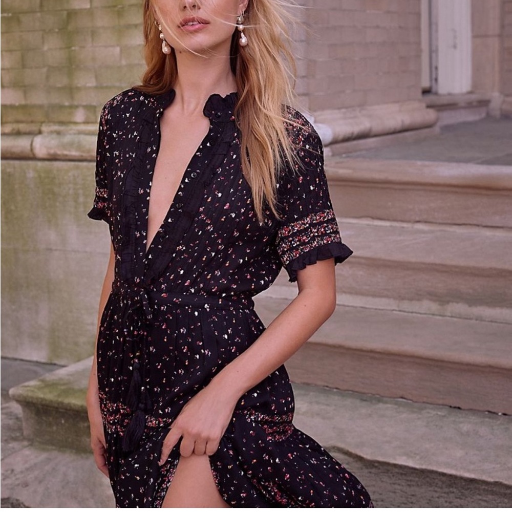 Free People Rare Feelings Maxi Dress S - Gem